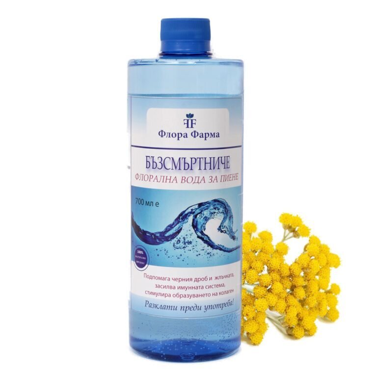 Натурална флорална вода от БЕЗСМЪРТНИЧЕ 700ml FLORA PHARMA