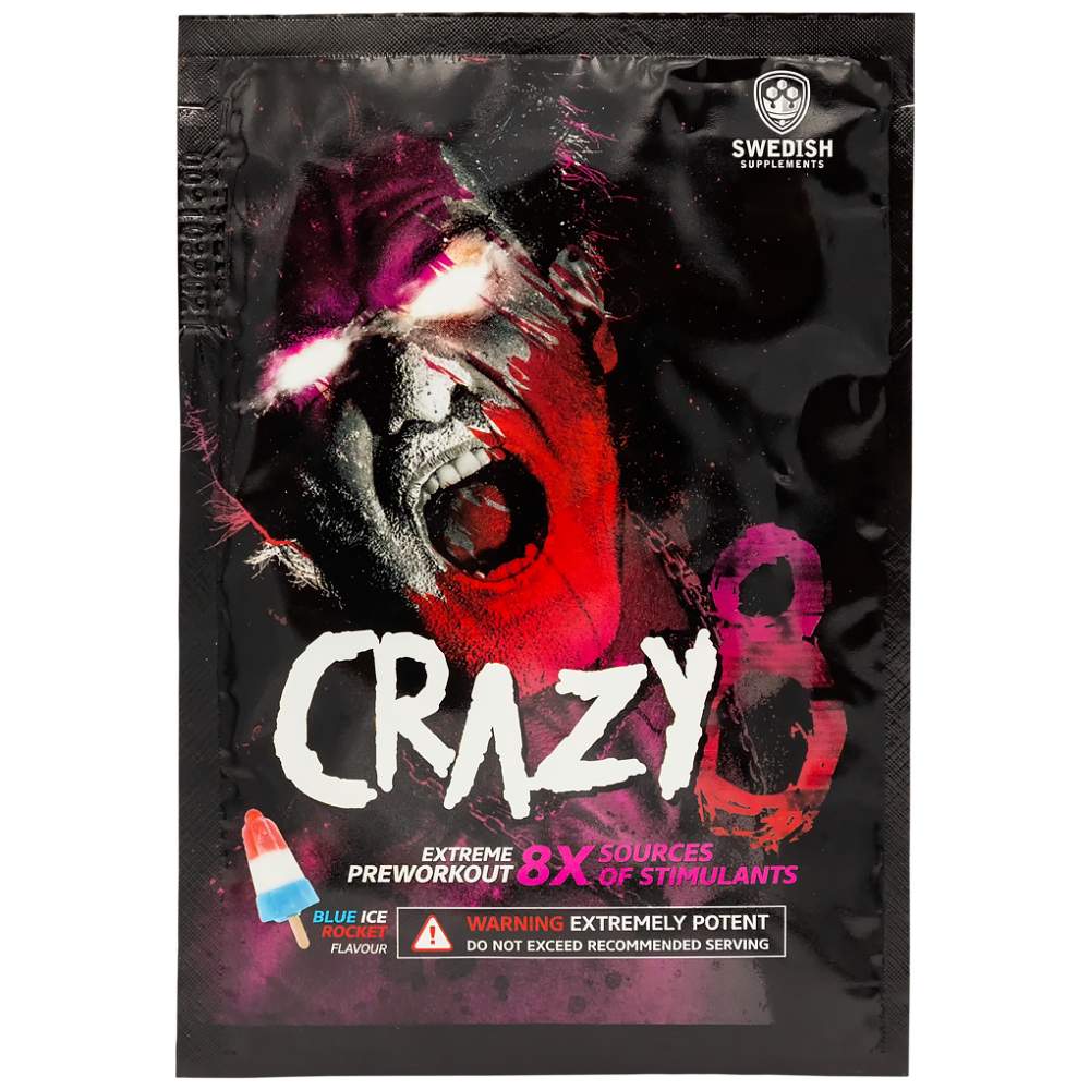 Crazy 8 / Extreme PreWorkout - 260 грама Swedish Supplements - Топ Цена