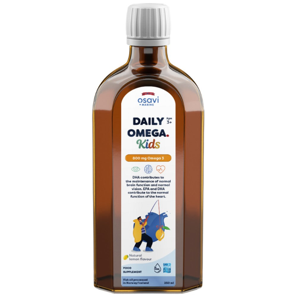 Daily Omega Kids Liquid | Nаtural Lemon Flavored - 250 мл Osavi - Топ Цена