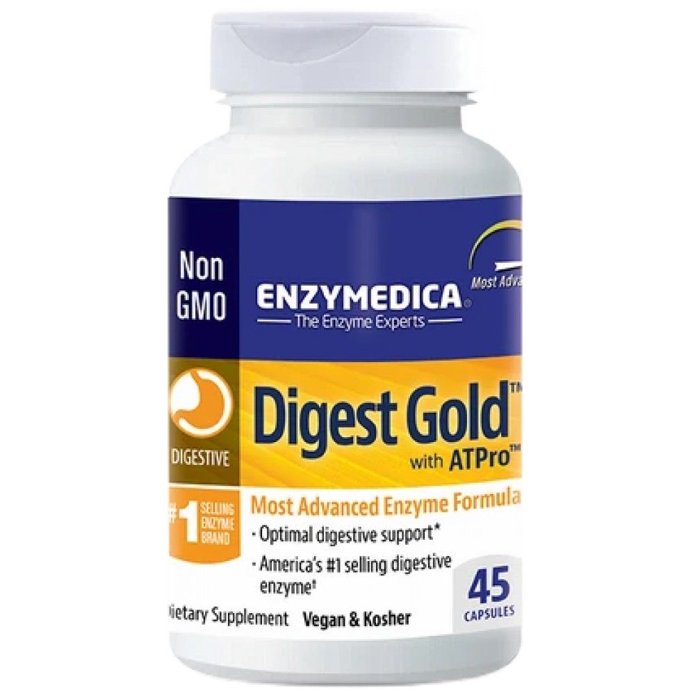 Digest Gold with ATPro - 45 капсули Enzymedica - Топ Цена