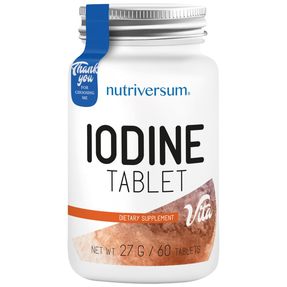 Iodine Tablet 100 mcg - 60 Таблетки Nutriversum - Топ Цена