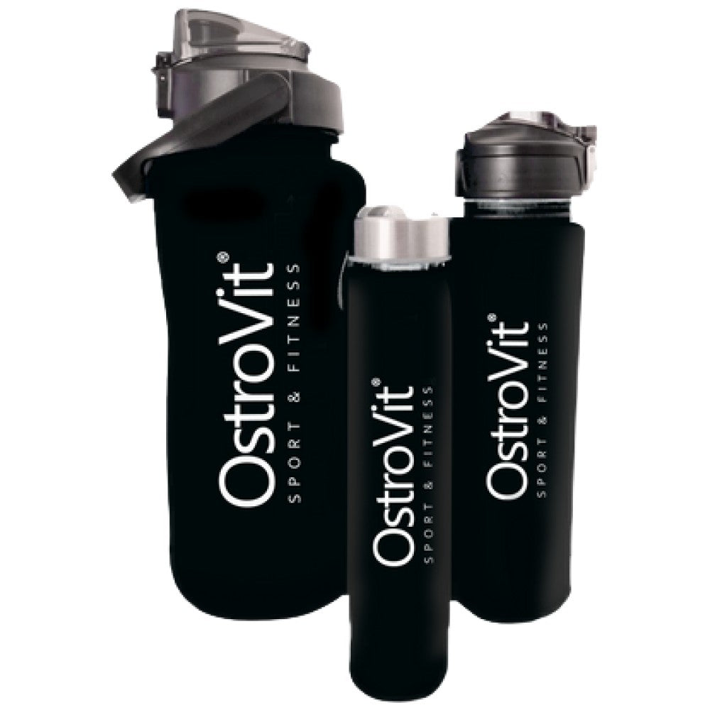 OstroVit Water Bottles | 3 in 1 - Black 2000 + 900 + 500 мл