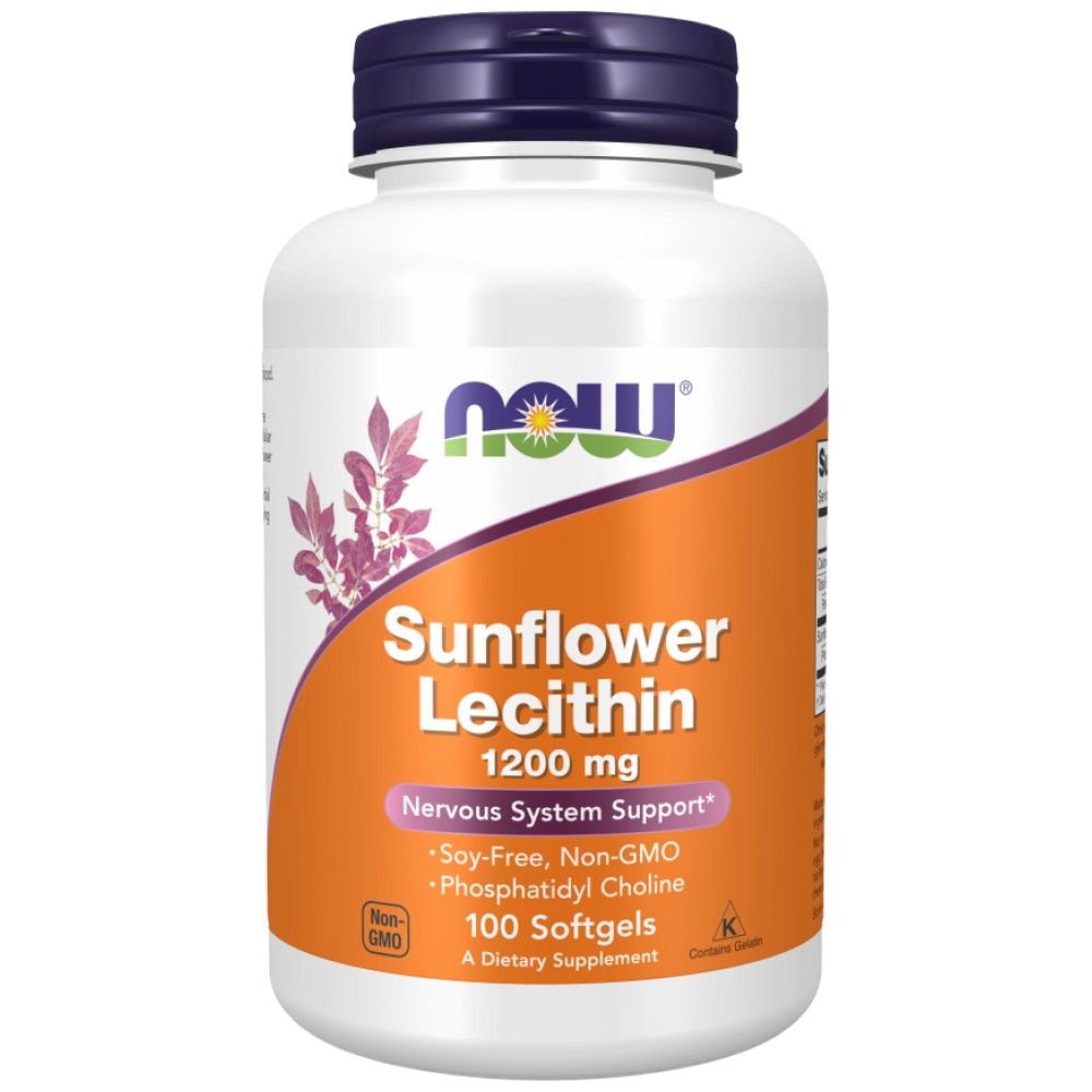 Sunflower Lecithin 1200 mg - 100 Gel capsules